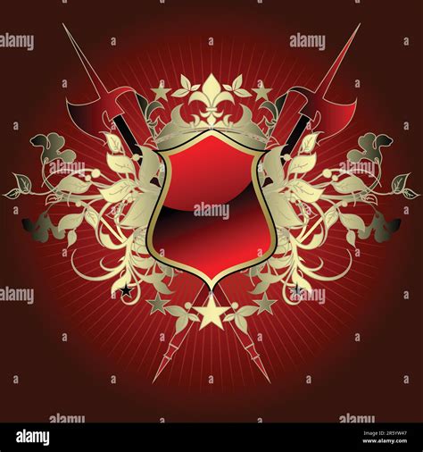 Ornamental Shield This Illustration May Be Usefull As Designer Work