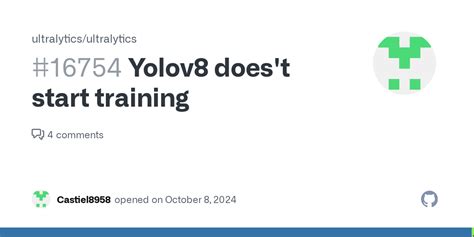 Yolov8 Doest Start Training · Issue 16754 · Ultralyticsultralytics