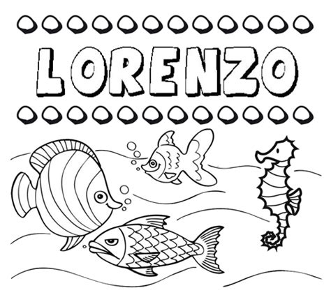 Desenhos Do Nome Lorenzo Para Imprimir E Colorir Com As Crianças