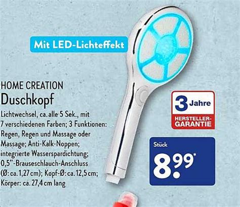Home Creation Duschkopf Angebot Bei Aldi Nord 1prospekte De