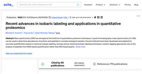 Recent Advances In Isobaric Labeling And Applications In Quantitative