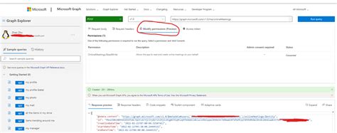 Ms Graph Online Meeting 403 Forbidden Error With Message An Error Has Occurred Microsoft Qanda