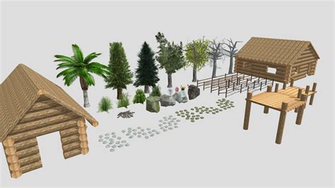 [ps1] Nature Vegetation Kit Download Free 3d Model By Leander3d Leander3ddd [b53508f