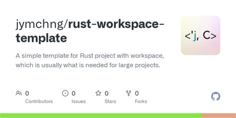 Github Jymchngrust Workspace Template A Simple Template For Rust Project With Workspace