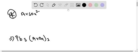 Solved Give The Lewis Formula For The Arsenate Ion Aso4 3 Write The Formula Of Lead Ii