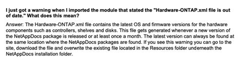 How Do I Download The Latest Hardware Ontapxml For Version 400 Of