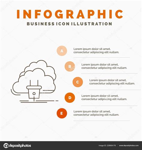 Cloud Connection Energy Network Power Infographics Template Website