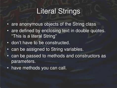 Ppt Strings Powerpoint Presentation Free Download Id2103840