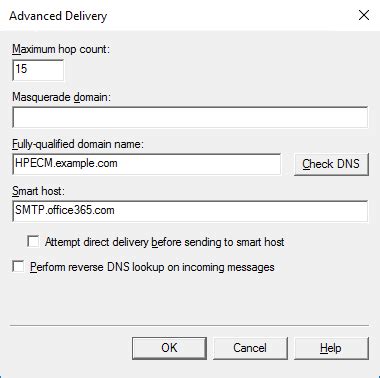 Simple Windows SMTP Relay Exotic Security