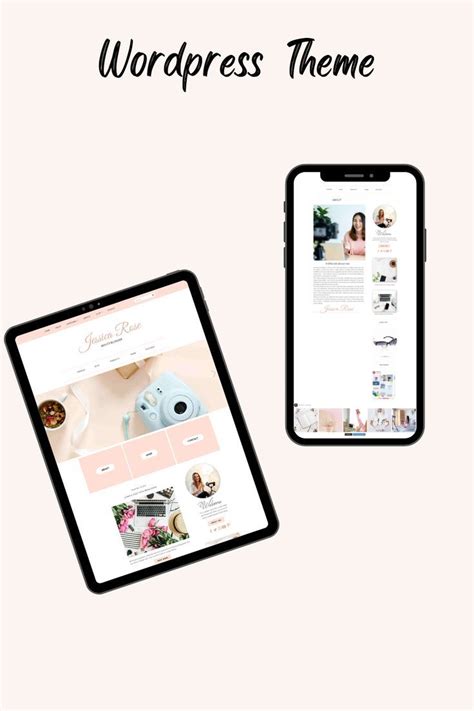 Wordpress Website Design Blog Template Wordpress Wordpress Blog Theme Feminine Theme For