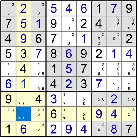 Unique Rectangle With 4 Digits R Sudoku