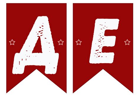 Флажки для растяжки с днем рождения Красные Универсальный дизайн