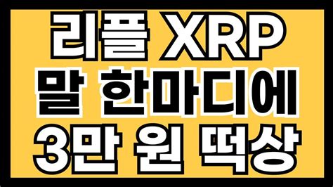 리플 미쳤습니다 빨리 막차 타세요 Youtube