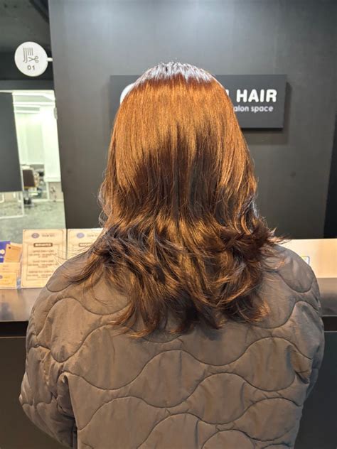 곱슬머리 많은 숱도 차분하게 매직셋팅으로 손질 쉬운 레이어드컷 완성 네이버 블로그