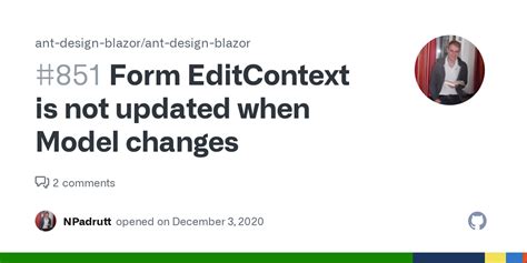 Form EditContext Is Not Updated When Model Changes Issue 851 Ant