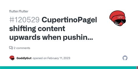 Cupertinopageroute Shifting Content Upwards When Pushing To A New Page