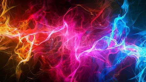 Colorful Energy Waves In A Dynamic Abstract Design Creating A Vibrant And Engaging Visual