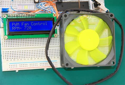 Pwm Fan Controller Prototype Breadboard Microcontroller Based Projects