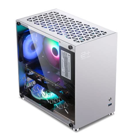 金河田mate Q1全铝迷你台式机电脑侧透matx风冷itx小机箱电源虎窝淘