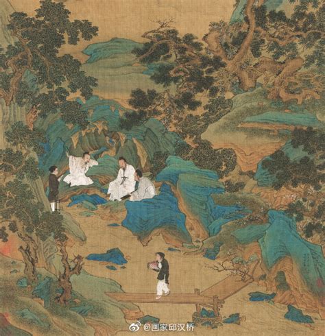 桃源仙境图明代仇英绢本设色纵175厘米横66 7厘米