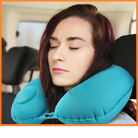Възглавница за пътуване за опора на врата със система за надуване от класическо сиво кадифе