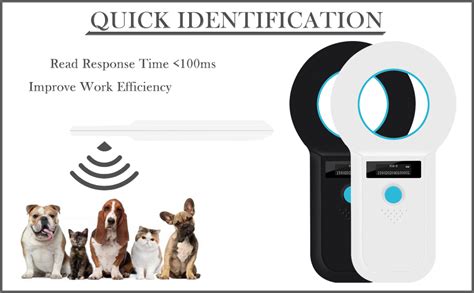 Smoostart Pet Microchip Scanner Iso1178485fdx Bemid With 128 Sets Data Storage Microchip