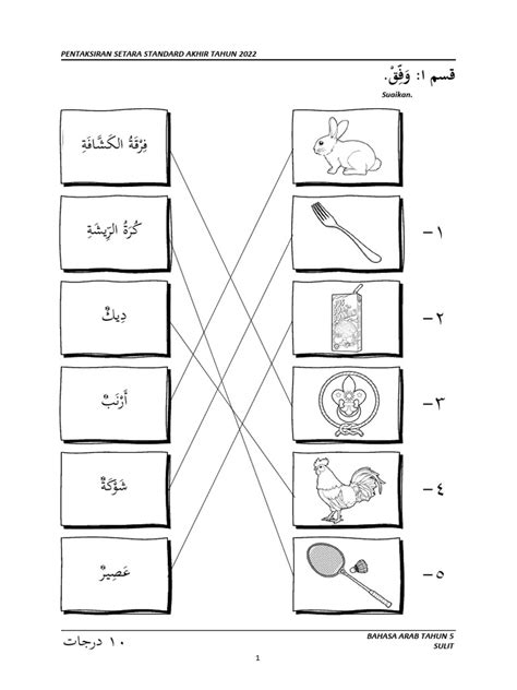 Skema Pentaksiran Setara Standard Akhir Tahun 2022 Set 1 Tahun 5 Pdf