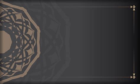 그리스 장식이있는 엽서 인쇄 디자인을위한 템플릿 로고용 고급 장식품이 있는 회색 벡터 배너 0명에 대한 스톡 벡터 아트 및 기타