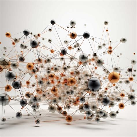 Premium Ai Image Abstract 3d Rendering Of Network Structure Futuristic Technology Style