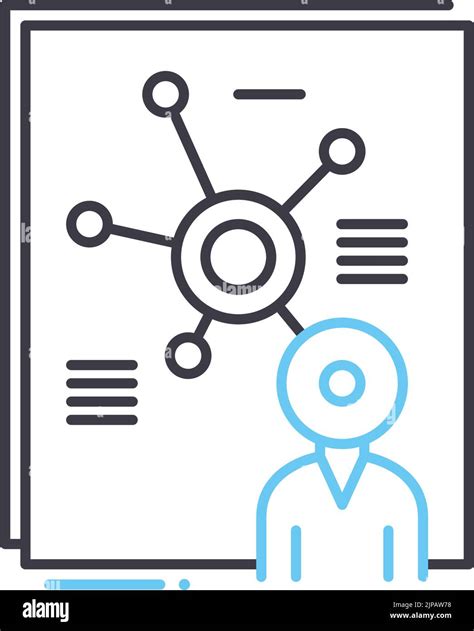 Project Features Line Icon Outline Symbol Vector Illustration Concept Sign Stock Vector Image