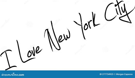 I Love New York City Text Sign Illustration Stock Vector Illustration Of Type Retro 277734925