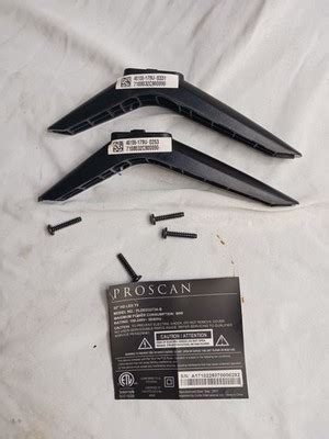 Proscan 32 Tv Plded3273a B Stand Pedestal Base Legs With Screws Ebay
