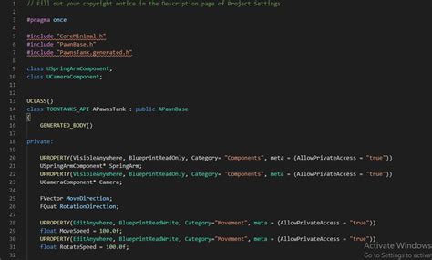 Toontanks Compile Error C2027 Ask Gamedevtv