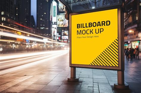 거리 광고판 모형 프리미엄 Psd 파일