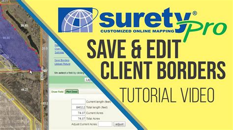 Saving And Editing Borders In Surety Pro YouTube