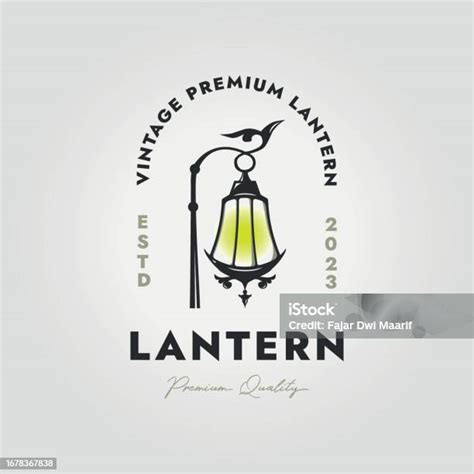 빈티지 가로등 로고 아이콘 랜턴 디자인의 일러스트레이션 벡터 로고에 대한 스톡 벡터 아트 및 기타 이미지 로고 모던 양식 아이콘 Istock