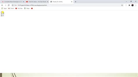 Display None Visibility Hidden Css Tutorial In Hindi Part13 By Krushna Website Technology