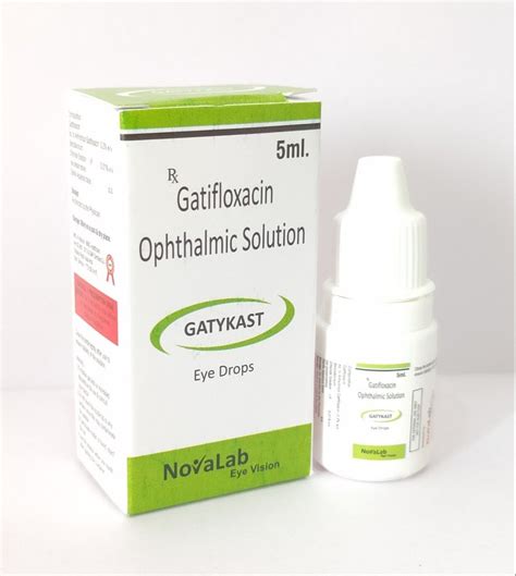Gatykast Gatifloxacin Ophthalmic Solution Packaging Type Bottle At ₹ 48 Piece In Panchkula