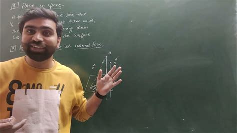 3d geometry lecture 4 plane in space equation of plane normal