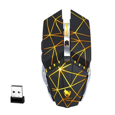 Damily Souris Gamer Souris Gaming Sans Fil Led Couleur Options Ghz Wireless