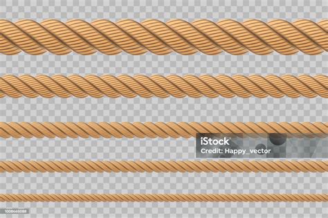 현실적인 항해 꼬인된 밧줄 매듭 장식 및 취재에 고립 된 투명 배경 루프의 크리에이 티브 벡터 일러스트 레트로 빈티지 아트 디자인입니다 추상 개념 그래픽 요소 갈색에 대한