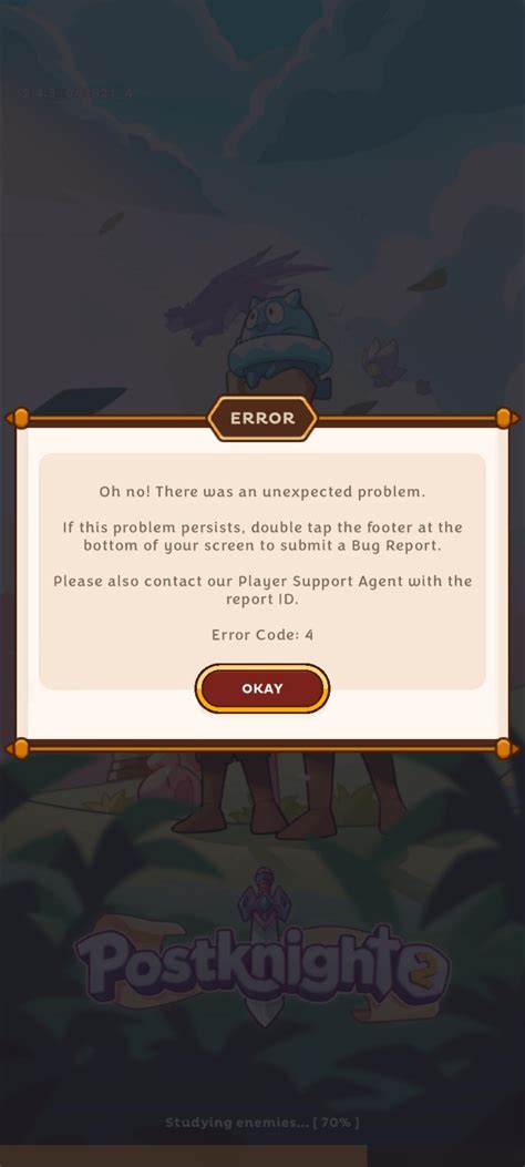 Whats Error Code 4 R Postknight2