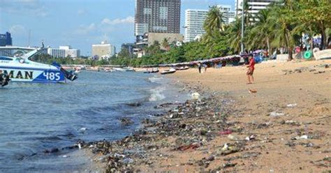 태국 유명관광지 파타야 바닷물 오염 심각