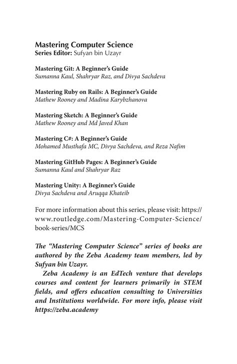 SOLUTION Mastering Git A Beginners Guide Mastering Computer Science