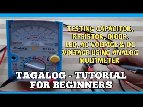 Analog Multimeter Tutorial Tagalog For Beginners YouTube