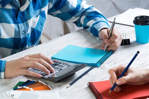 Designers Selecting Color Palette For Project Stock Image Image Of Building Collaboration