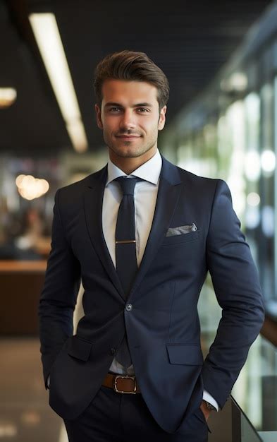 Premium Ai Image Handsome Businessman In Suit