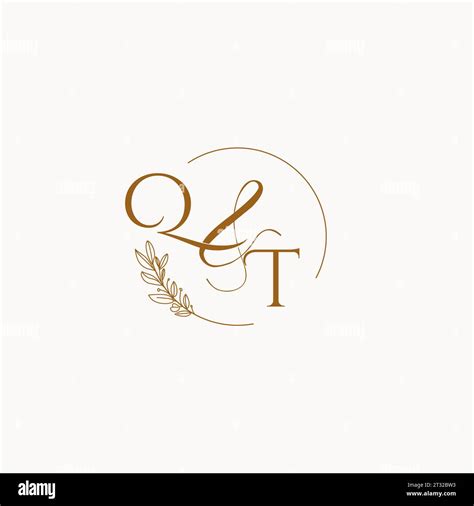 QT Initial Wedding Monogram Logo Design Ideas Stock Vector Image Art Alamy