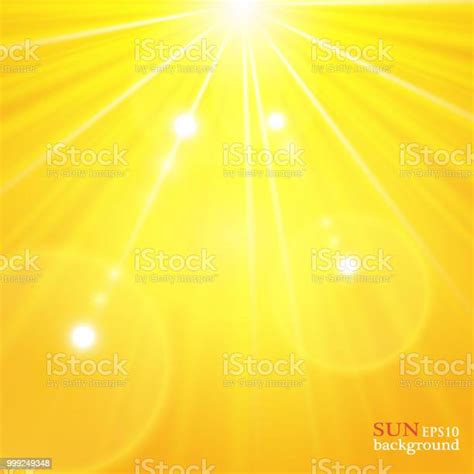 웅장 한 여름 태양 여름 배경 렌즈 플레어 폭발 텍스트를 위한 공간 개체 그룹에 대한 스톡 벡터 아트 및 기타 이미지 개체 그룹 광선 권위 Istock