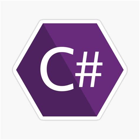 C C Sharp Programmer Sticker For Sale By Vladocar Redbubble